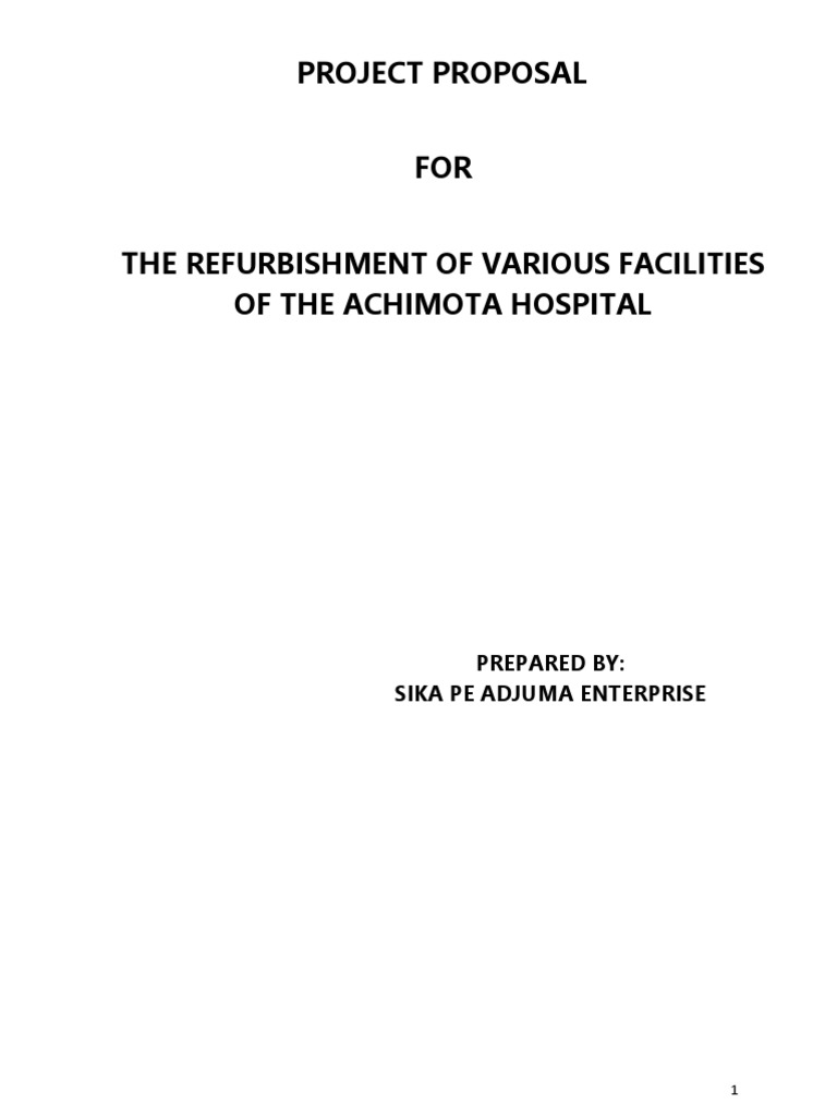 Project Proposal | PDF | Hospital | Health Care