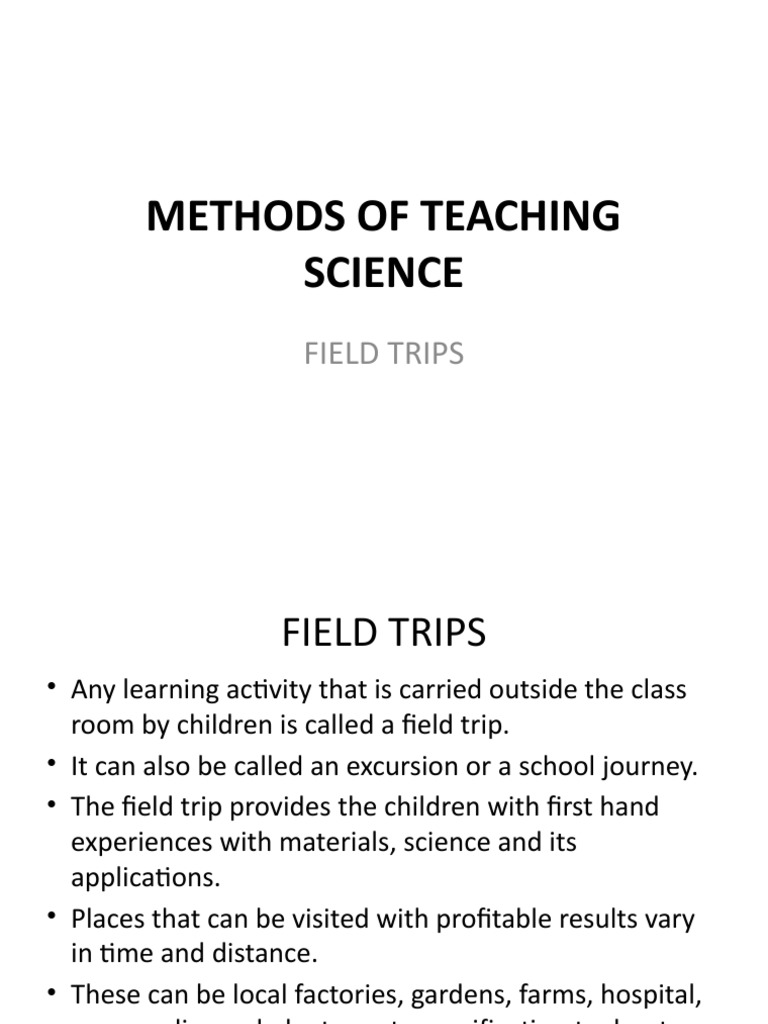 Methods of Teaching Science | PDF