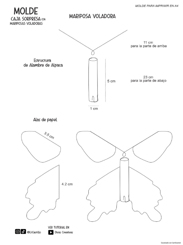 Molde Mariposa | PDF