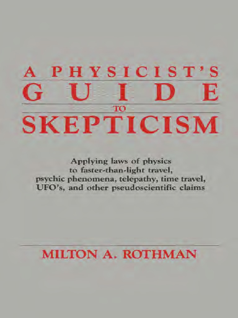 Rothman - A Physicist's Guide To Skepticism Applying Laws of Physics To Faster-than-Light Travel ...