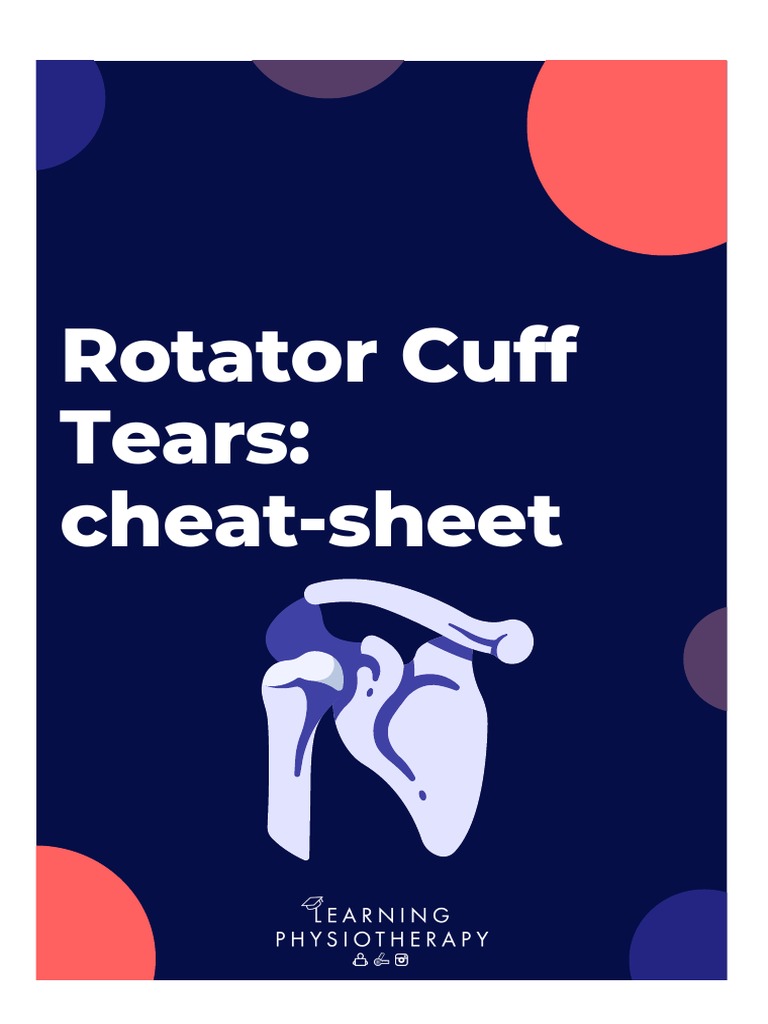 Rotator Cuff Tears Overview | PDF | Shoulder | Human Anatomy