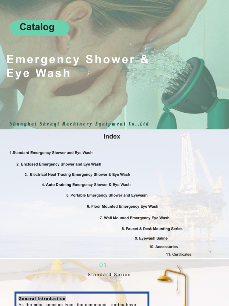 Catalog-Emergency Shower and Eye Wash | PDF