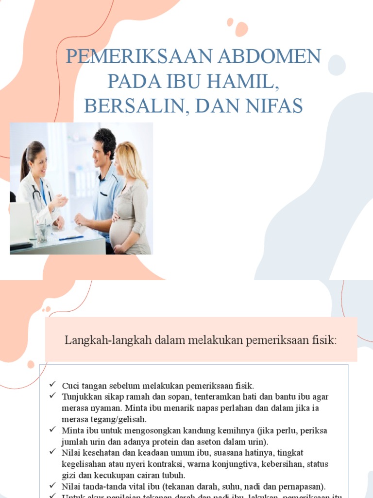 Pemeriksaan Abdomen Ibu Hamil | PDF