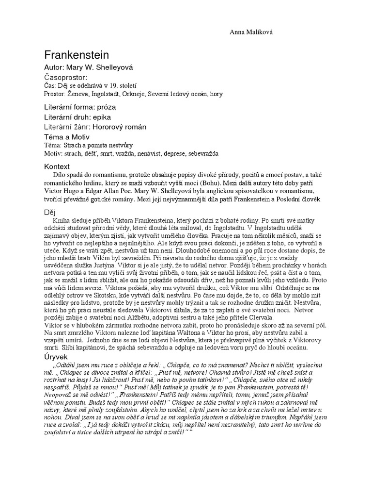 Frankenstein | PDF