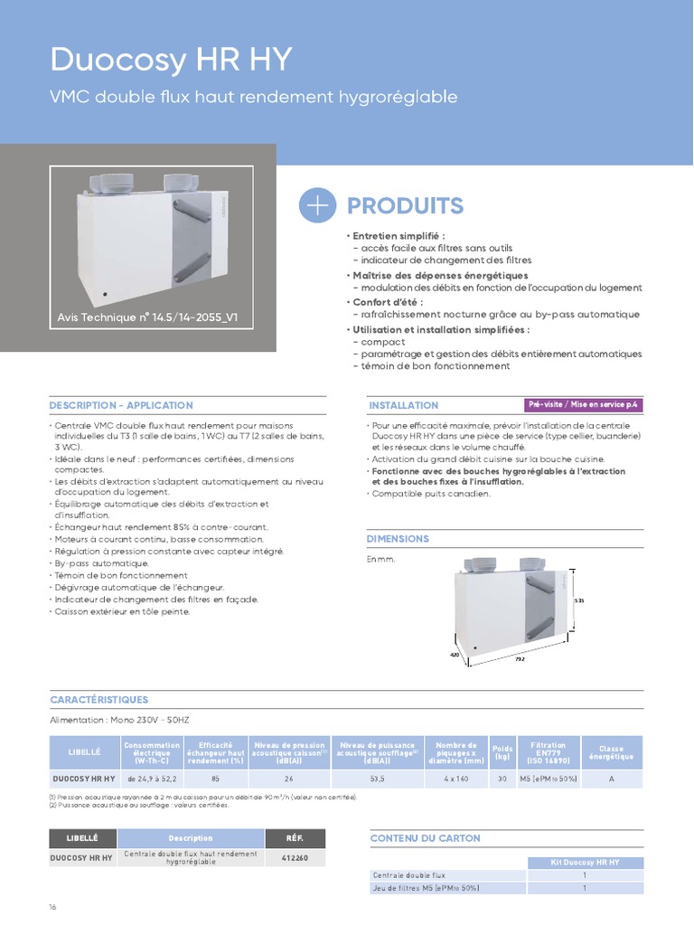 Atlantic Doc Technique Atlantic HR Hy | PDF