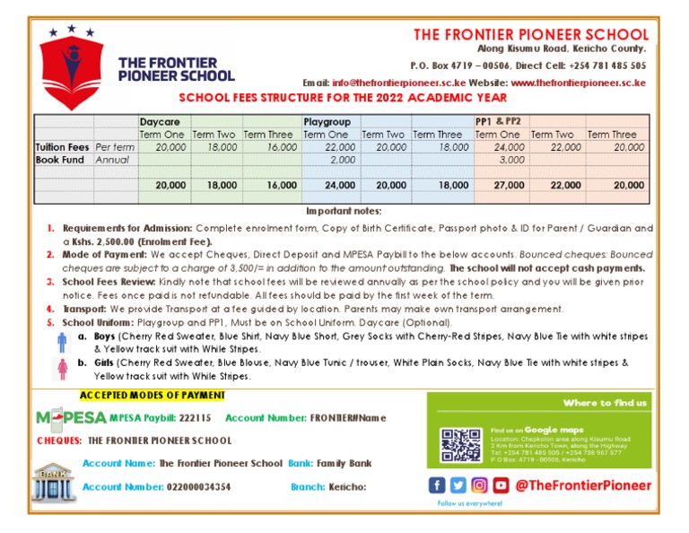 2022 Academic - Fee Structure | PDF