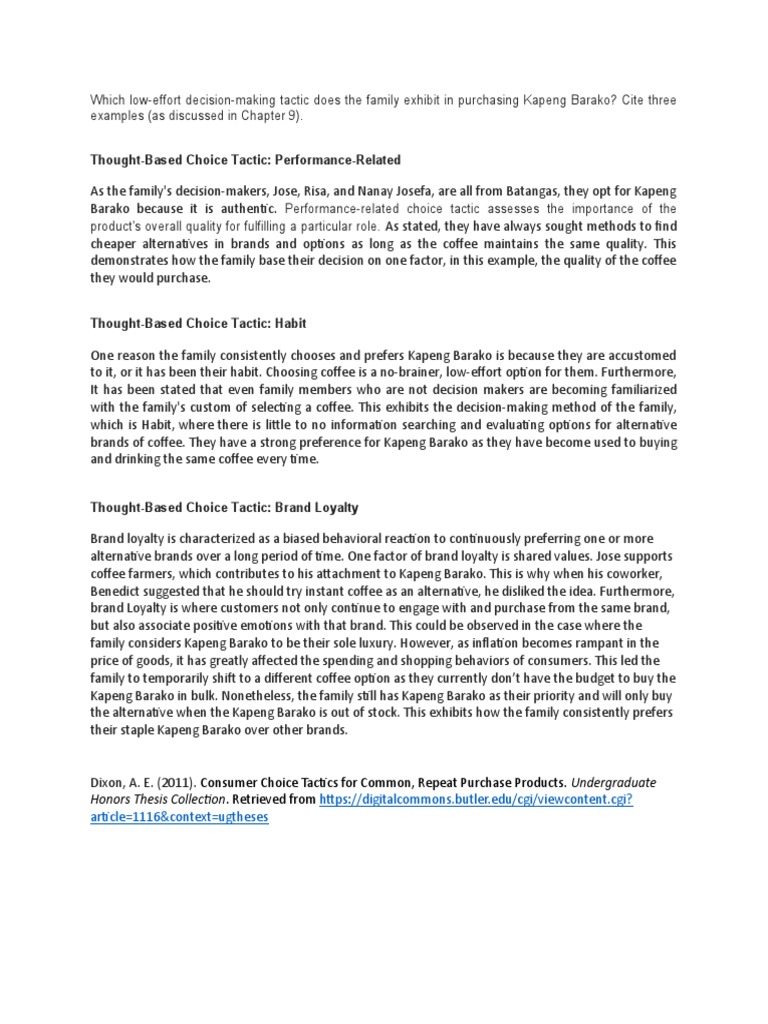 Consumer Behavior Case Study | PDF | Brand | Choice