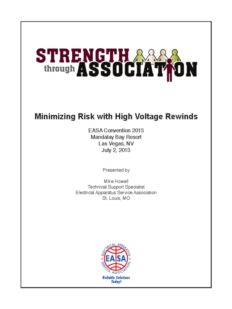 High Voltage Stator Rewind Risk Management | PDF | Insulator ...