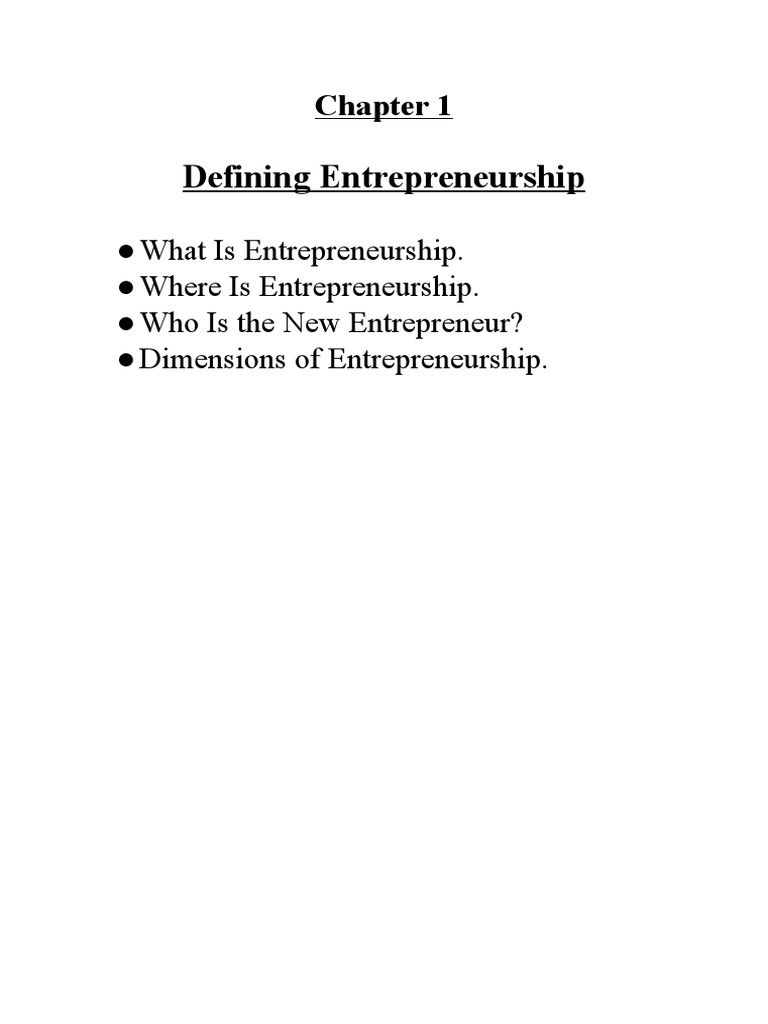 Entrepreneurship Notes For BS - 4 | PDF | Entrepreneurship | Profit ...