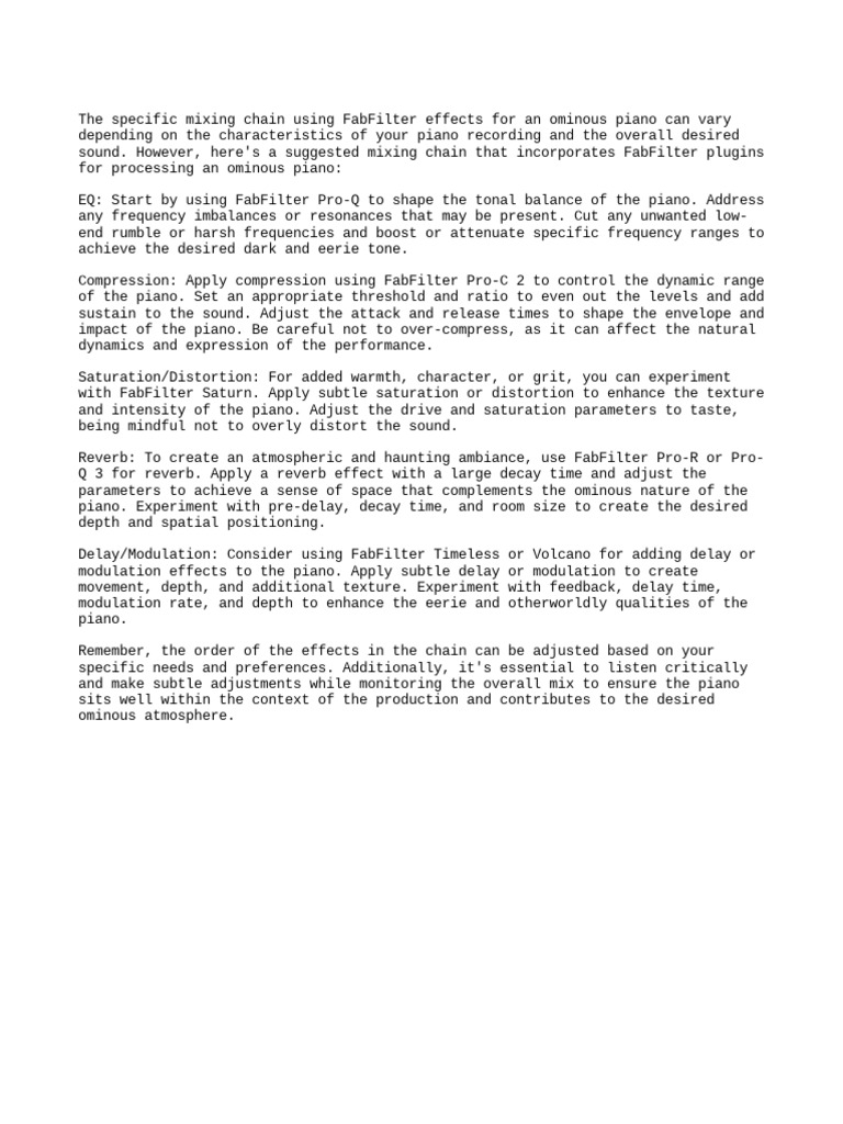 Mixing Techniques Pdf Equalization Audio Sound