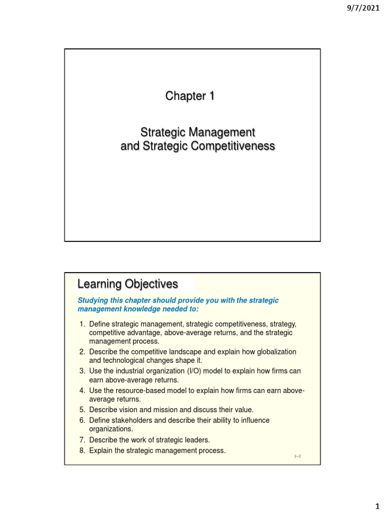 Strategic Management Fundamentals Guide | PDF | Strategic Management ...