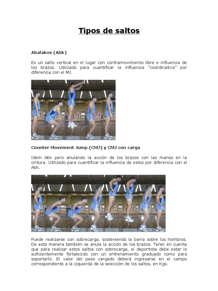 Tipos de saltos y sus características | PDF | Science | Física