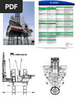 Jack-Up Drilling Rig: General Arrangement Profile (Cantilever Fully ...