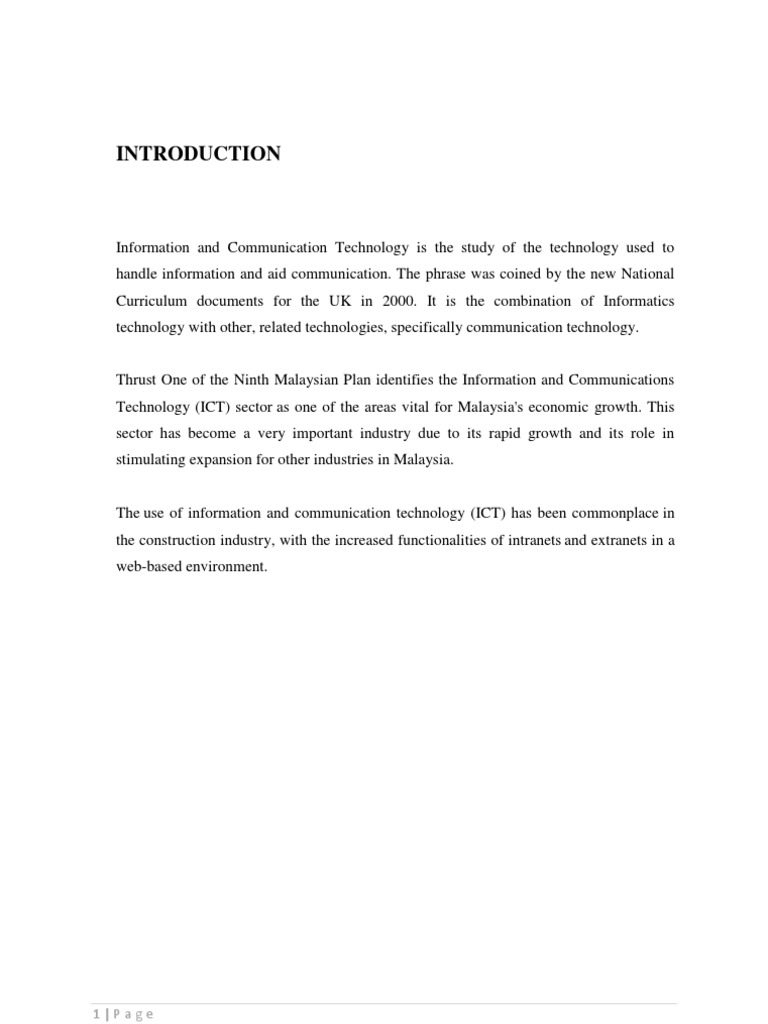 @Report - ICT @ 2 | Information And Communications Technology ...