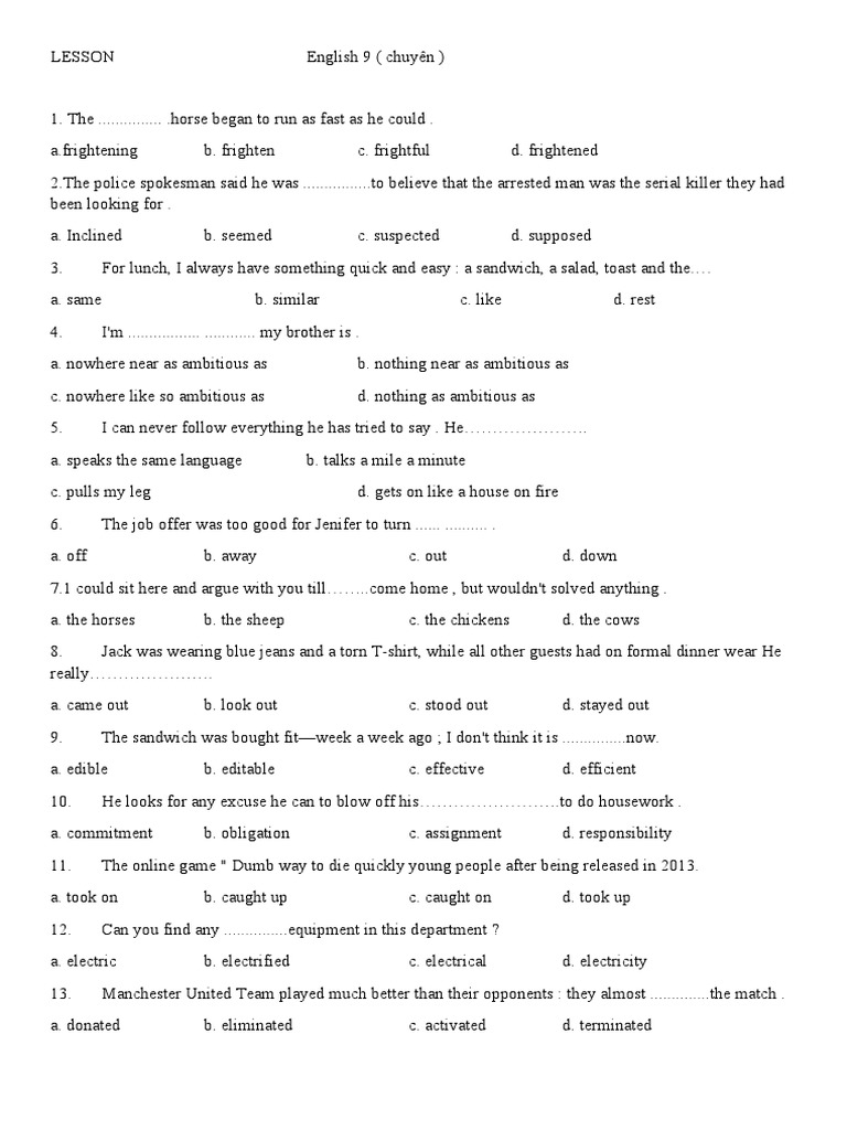 Lesson 7hw | PDF | Chimpanzee