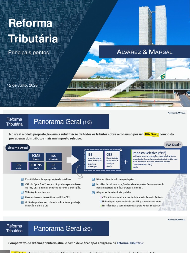 Reforma Tributária Principais Pontos | PDF | Impostos | Economias