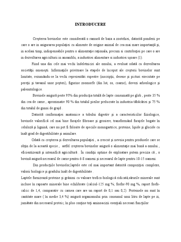 Licenta - Vaci Lapte | PDF