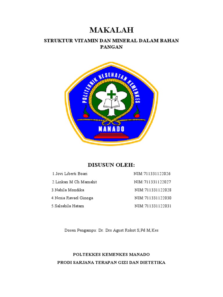 Makalah Kimia Pangan Kel. 5-1. | PDF | Kesehatan Holistik | Sains & Matematika