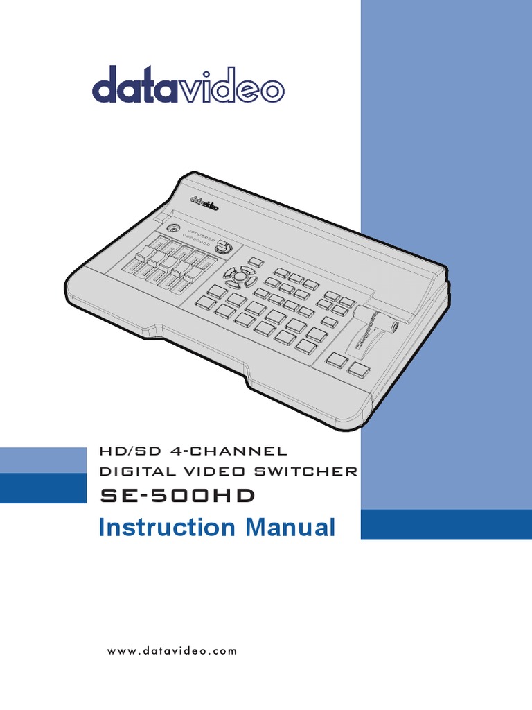SE-500HD: Instruction Manual | PDF | Hdmi | Parameter (Computer ...