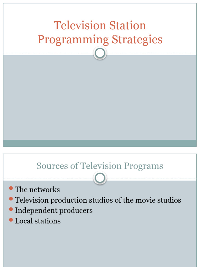 Television Station Programming Strategies | PDF