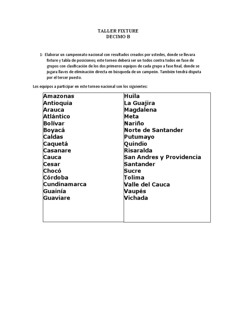 Fixture | PDF | Asociación de Futbol | Competiciones deportivas