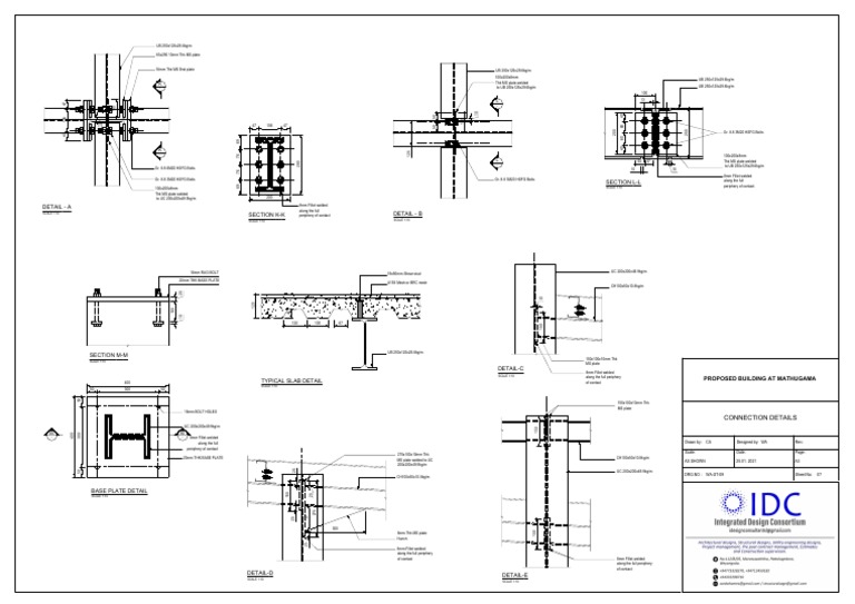 Steel Connection Details | PDF