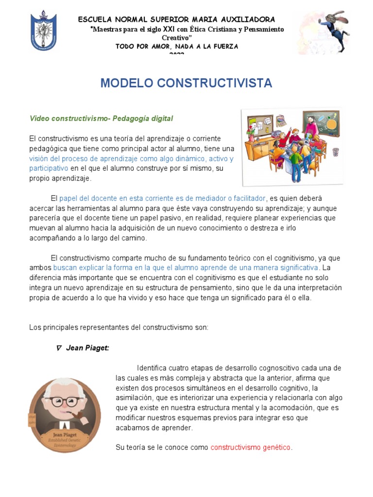 Modelo Constructivista | PDF