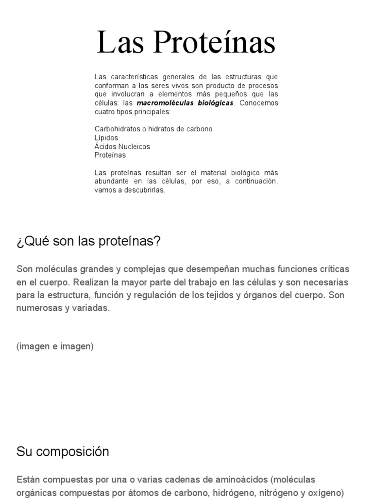 Presen para Biologia Sobre Protess | PDF