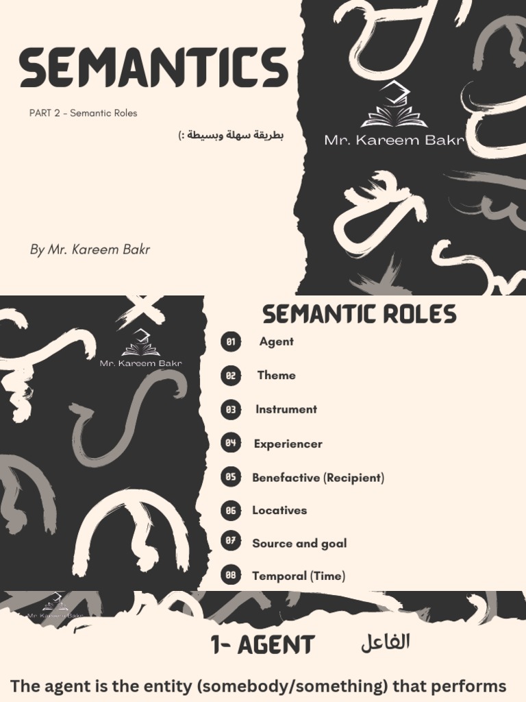 Semantics - Part2 - Mr. Kareem Bakr | PDF