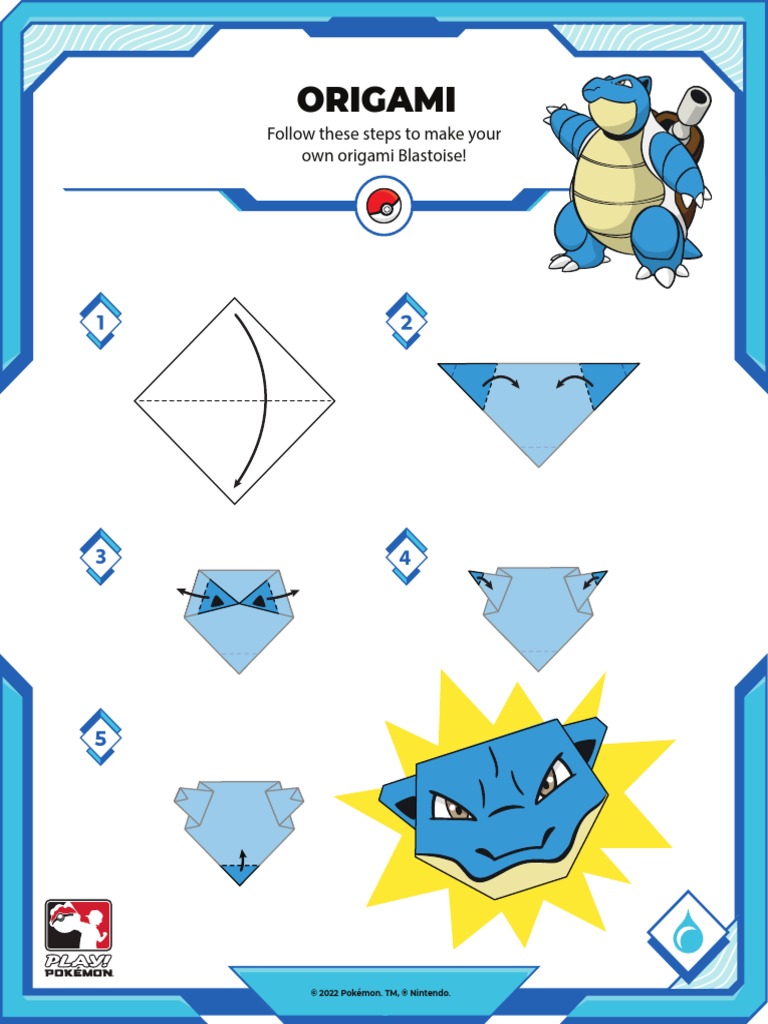 Origami Blastoise | PDF | Home & Garden