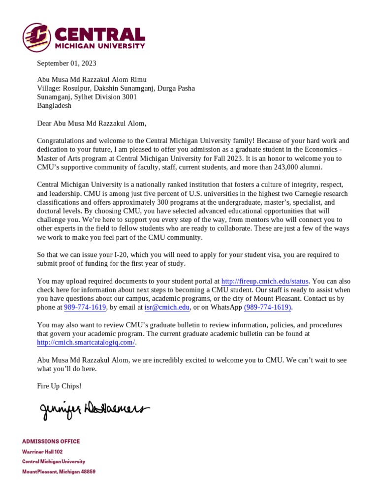 Letter | PDF | Carnegie Mellon University | Academia