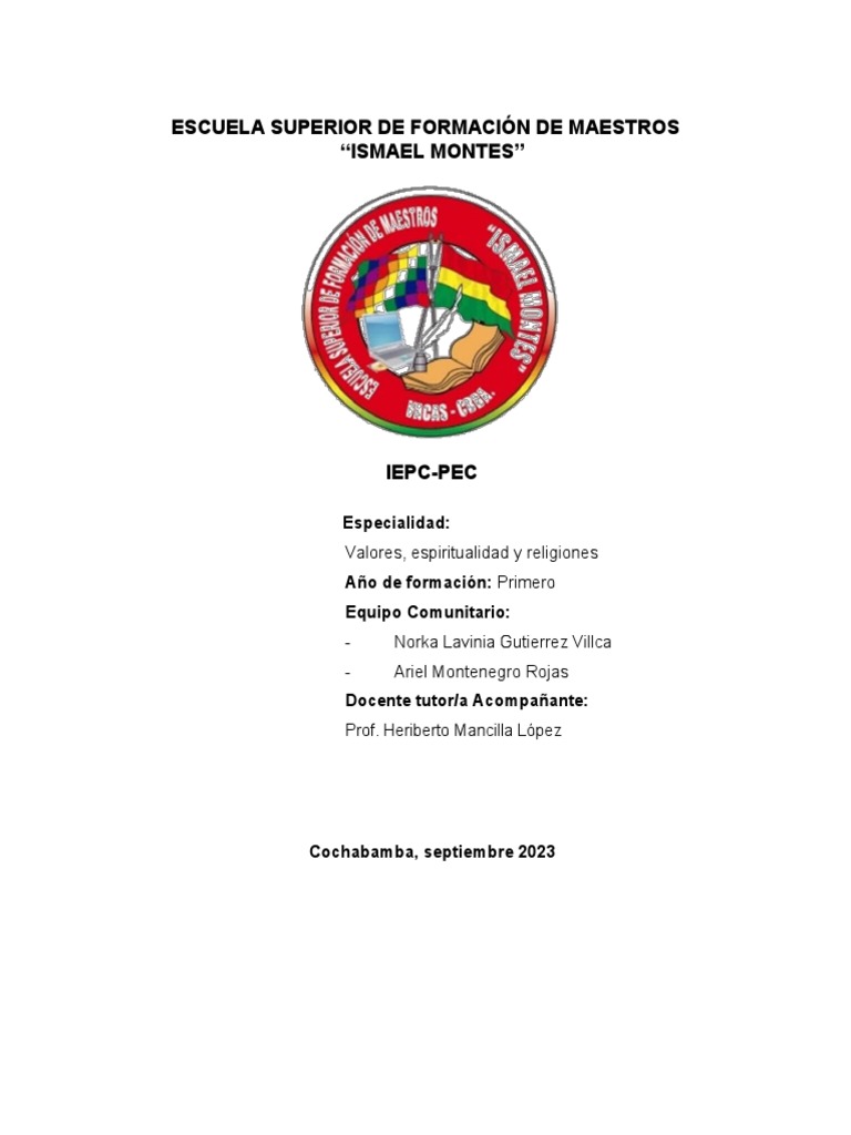 Estructura Del Informe de La Pec | PDF