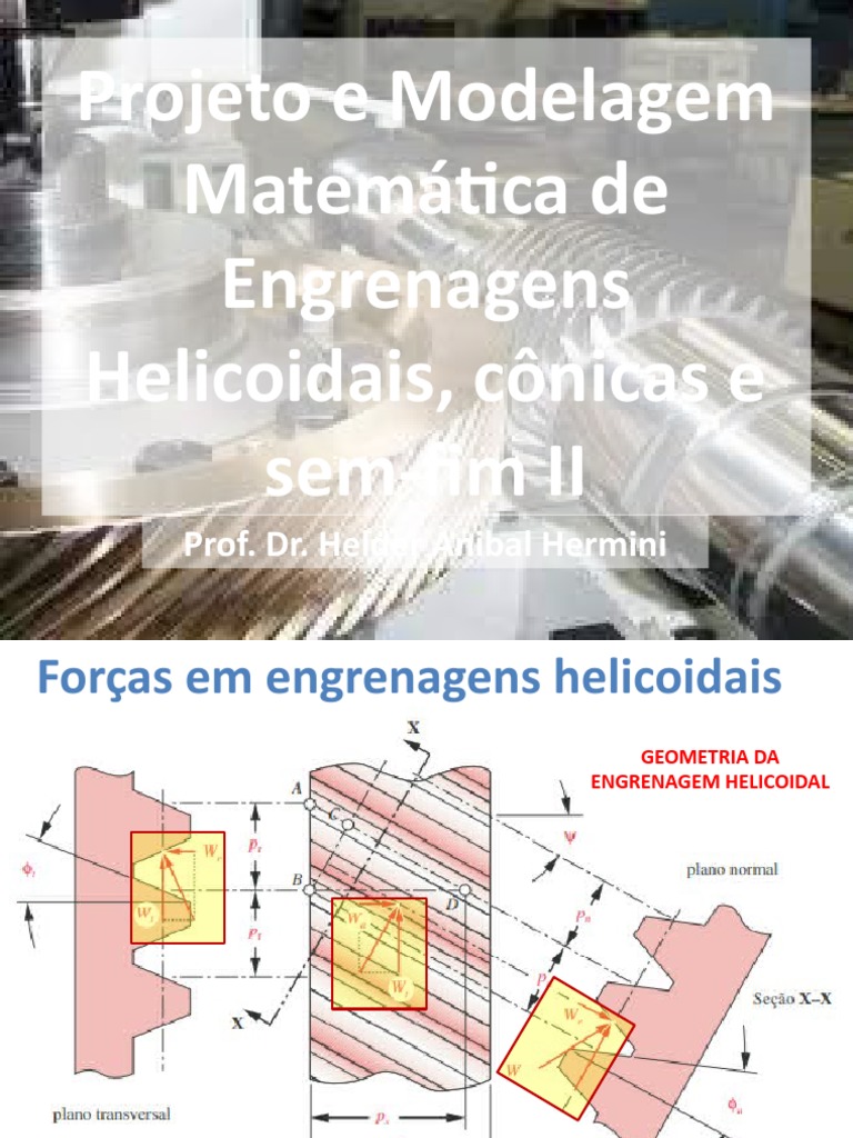 08 - Projetos e Modelagem de Engrenagens Helicoidais II | PDF