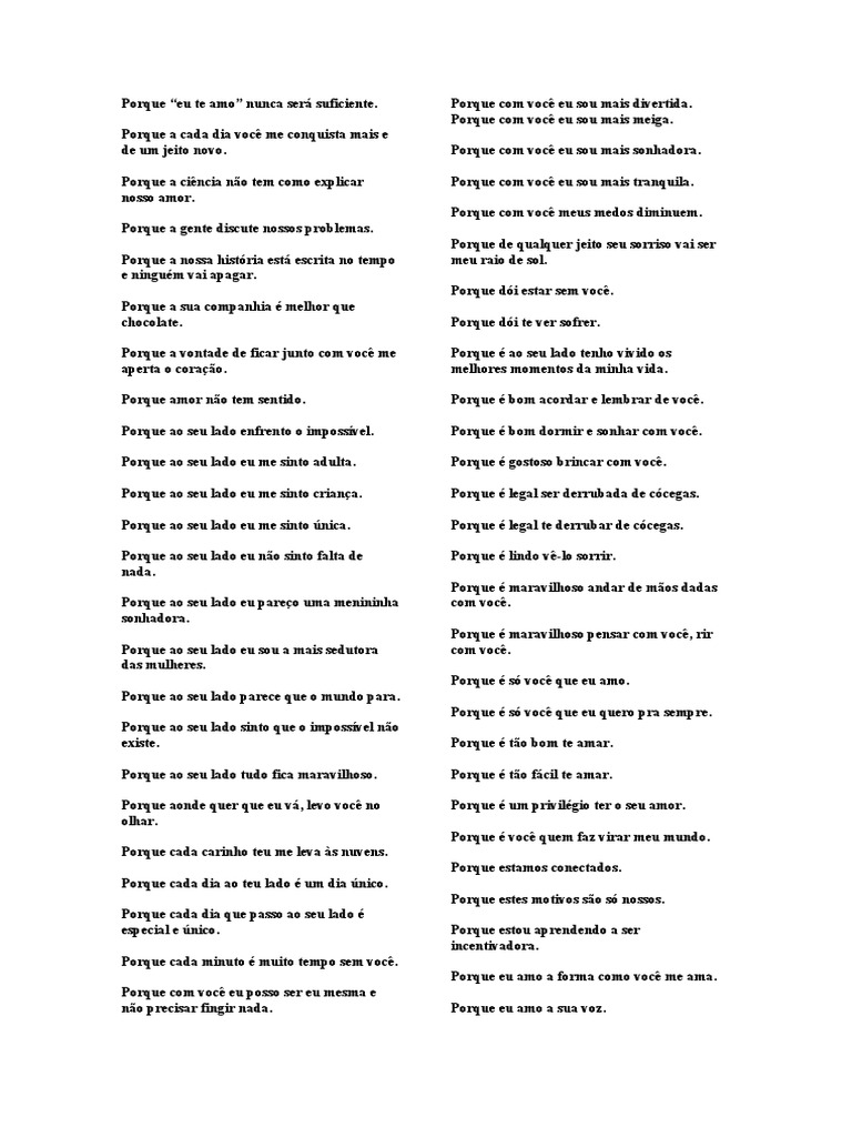 365 Motivos para Te Amar | PDF | Amor | Beijo