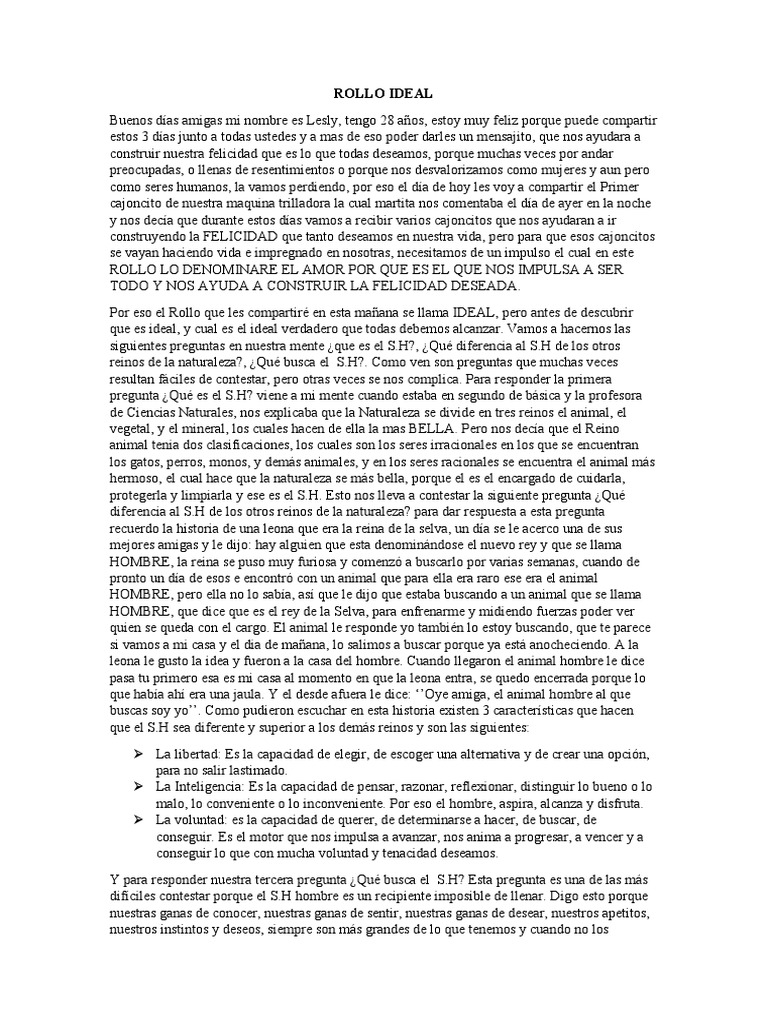 Rollo Ideal | PDF | Amor | Felicidad