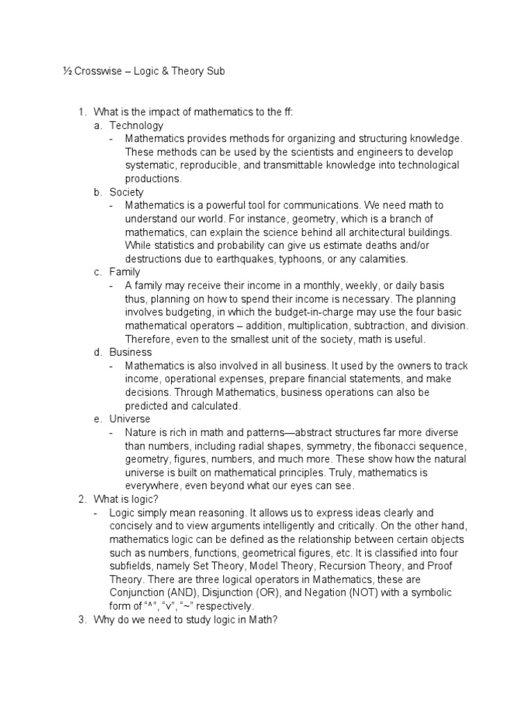 Logic and Set Theory 1 - Assignment | PDF