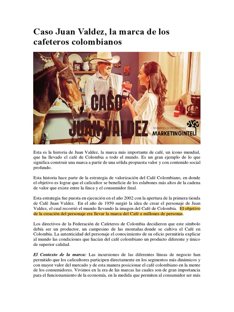 Juan Valdez | PDF | café | Marca
