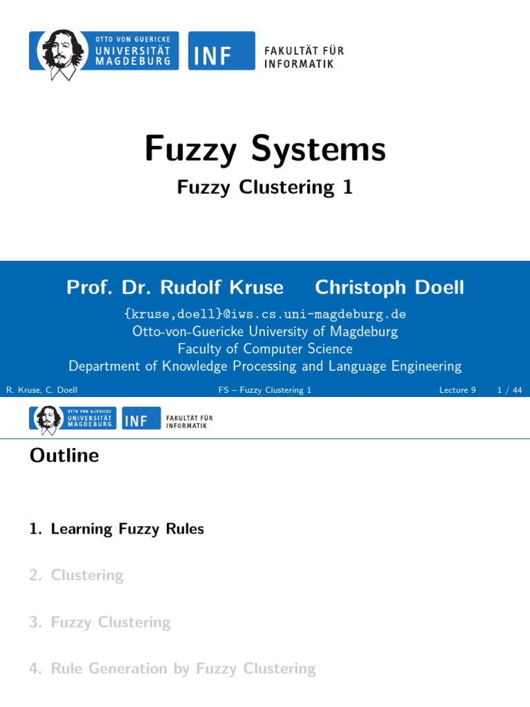 Fuzzy Systems | PDF | Cluster Analysis | Applied Mathematics