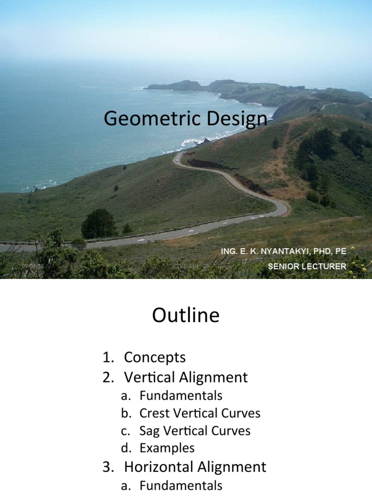 Geometric Design | PDF | Transport | Transport Infrastructure