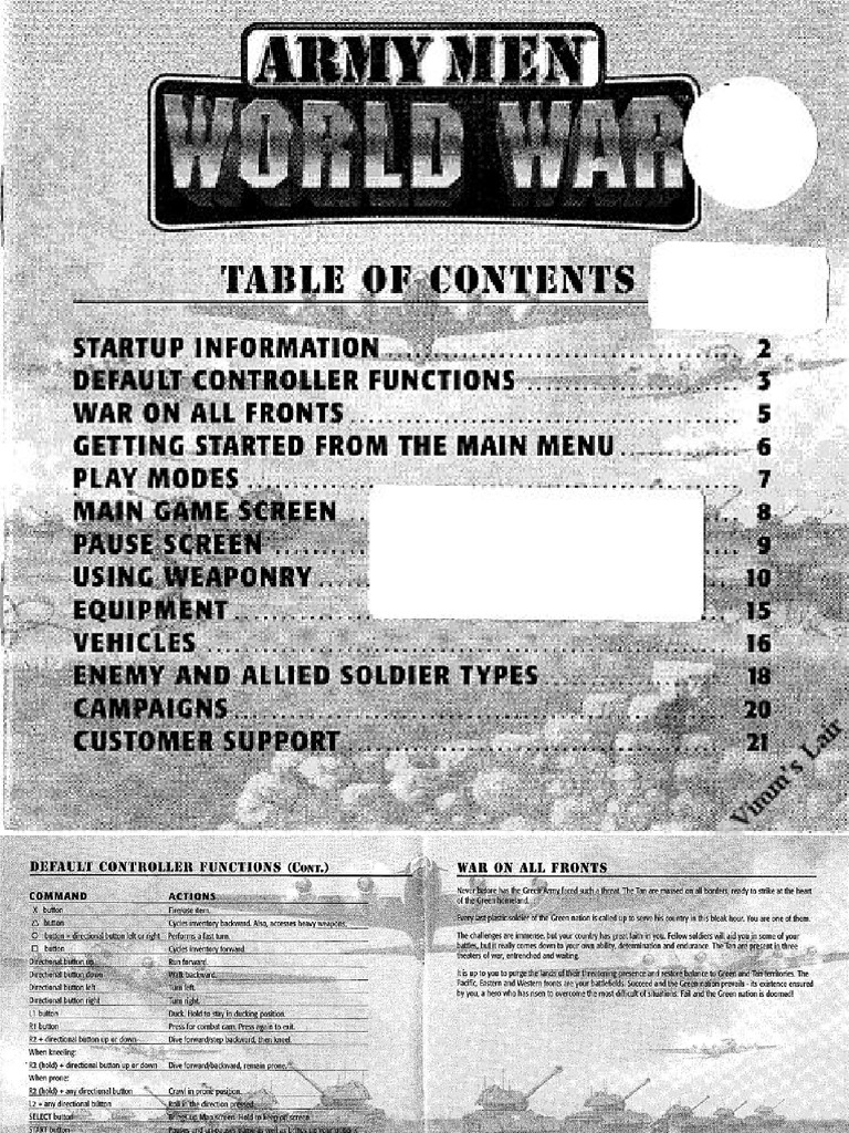 Army Men - World War | PDF