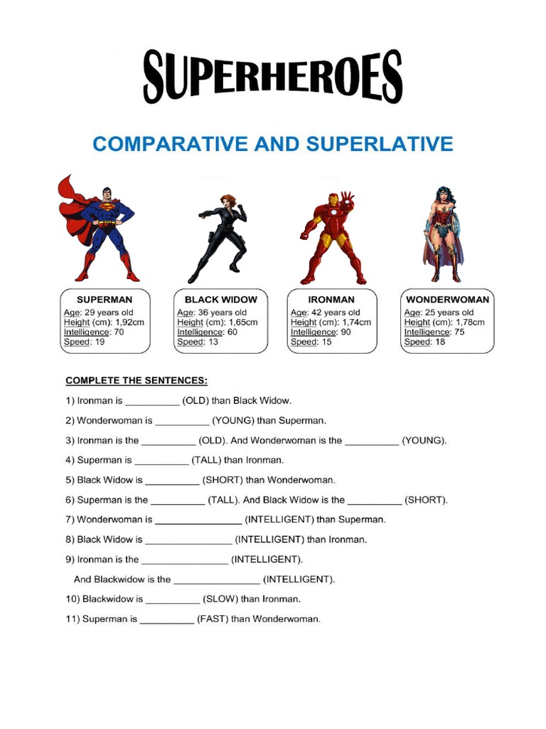 Superlative Exercises | PDF