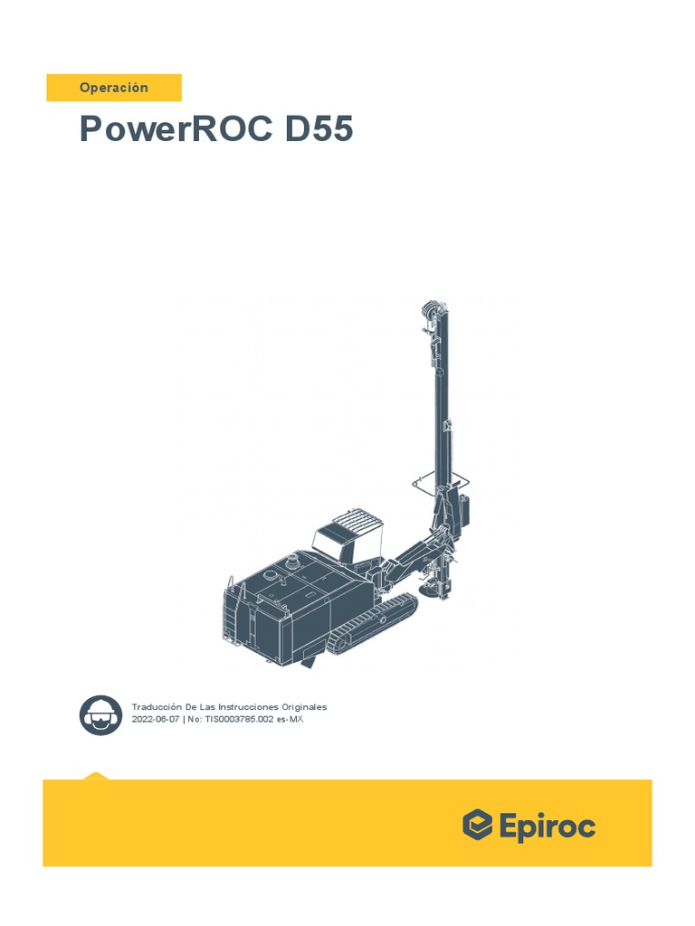 Operación del PowerROC D55 | PDF | Motores | Perforación