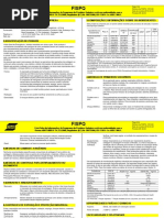 FISPQ ELETRODO 7018 | PDF | Incêndios | Queimadura