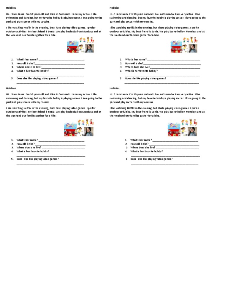 Hobbies Pdf
