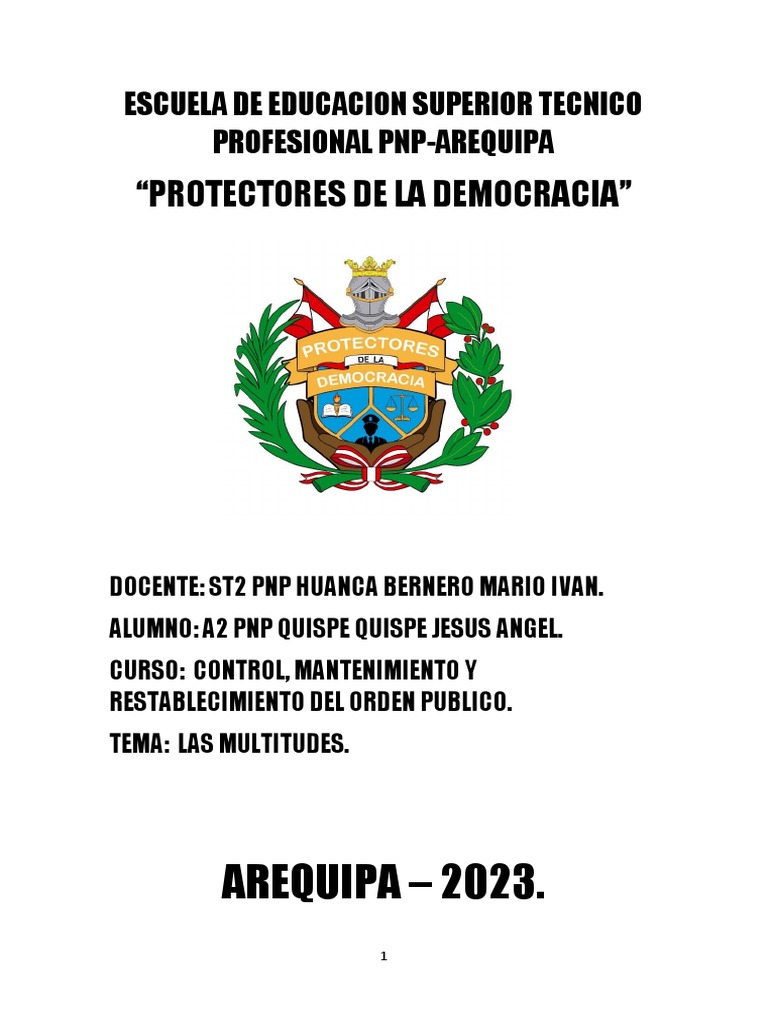 Control de Multitudes COMPLETO. | PDF | Policía