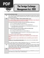 FEMA - Summary Notes | PDF | Reserve Bank Of India | Money