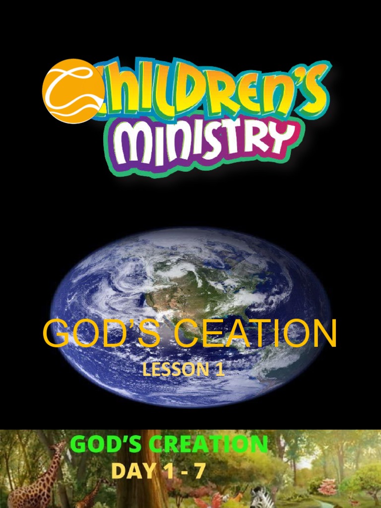 Lesson 1 Gods Creation | PDF