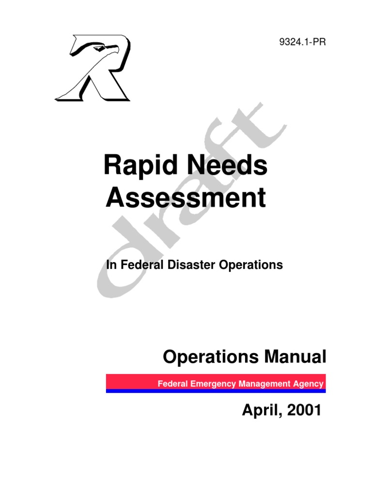 Rapid Needs Assessment - Fema | Federal Emergency Management Agency ...
