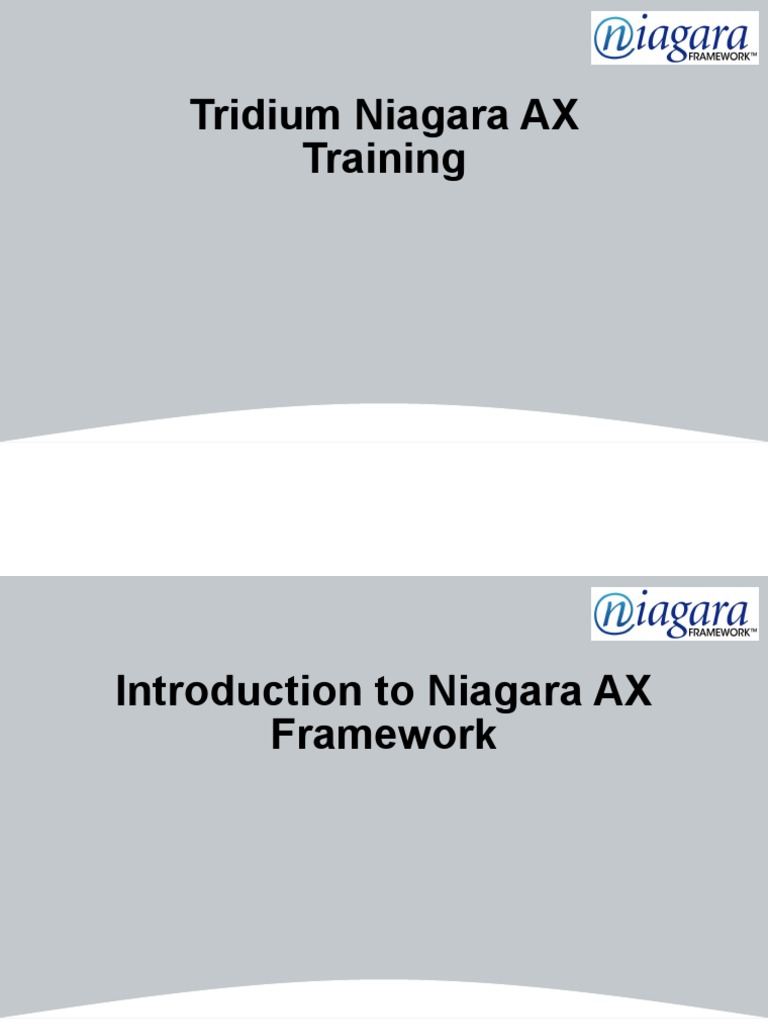 Niagara Training Pdf