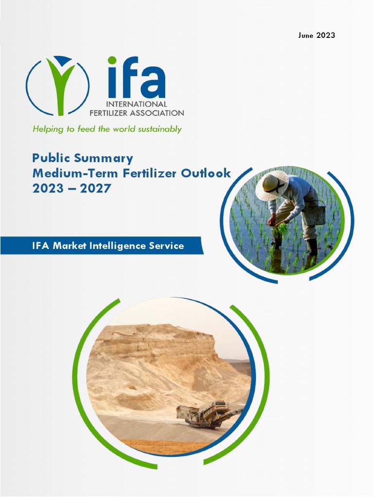 2023 IFA Medium Term Outlook Report | PDF | Fertilizer | Economic Growth